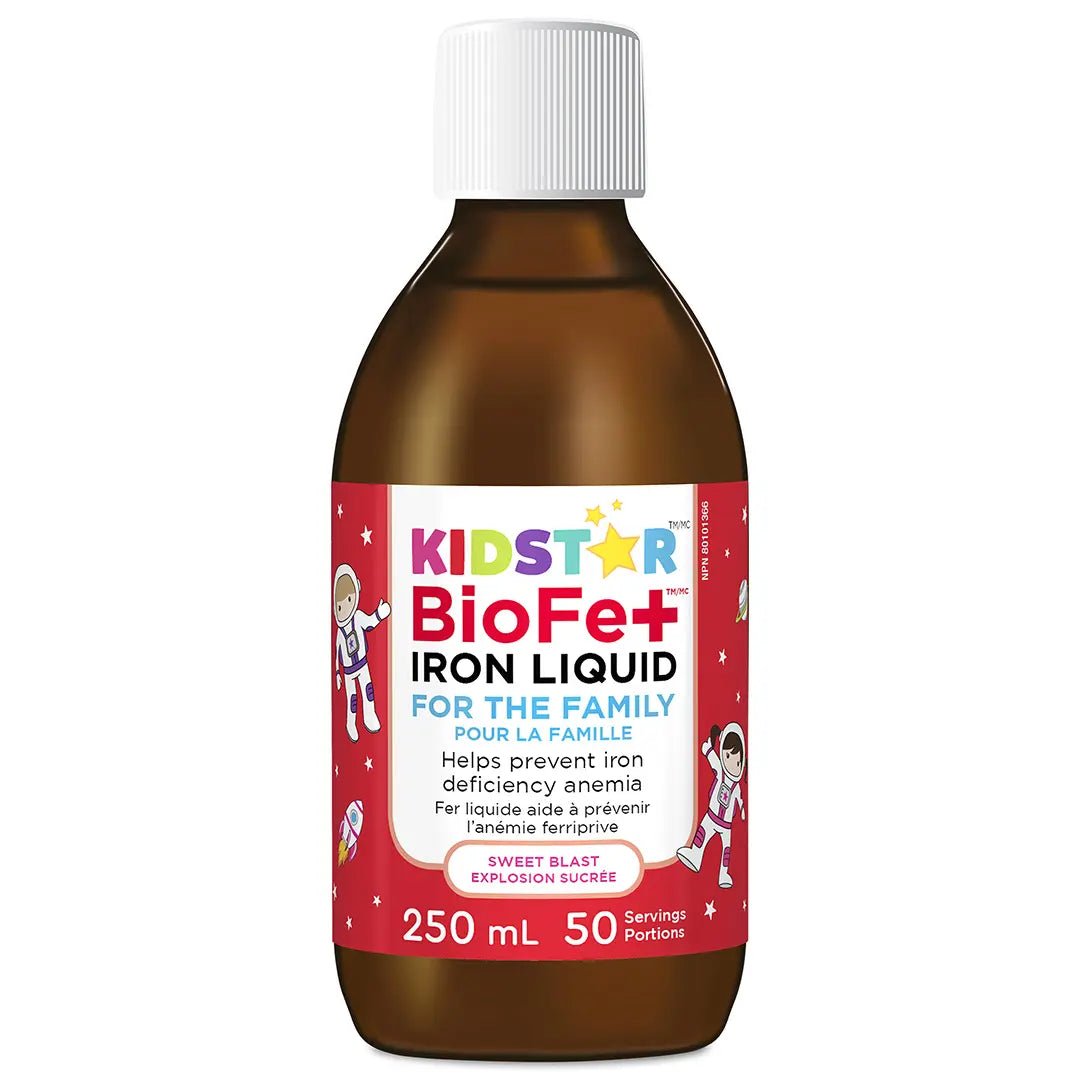 KidStar Nutrients BioFe+ Iron Liquid for the Family