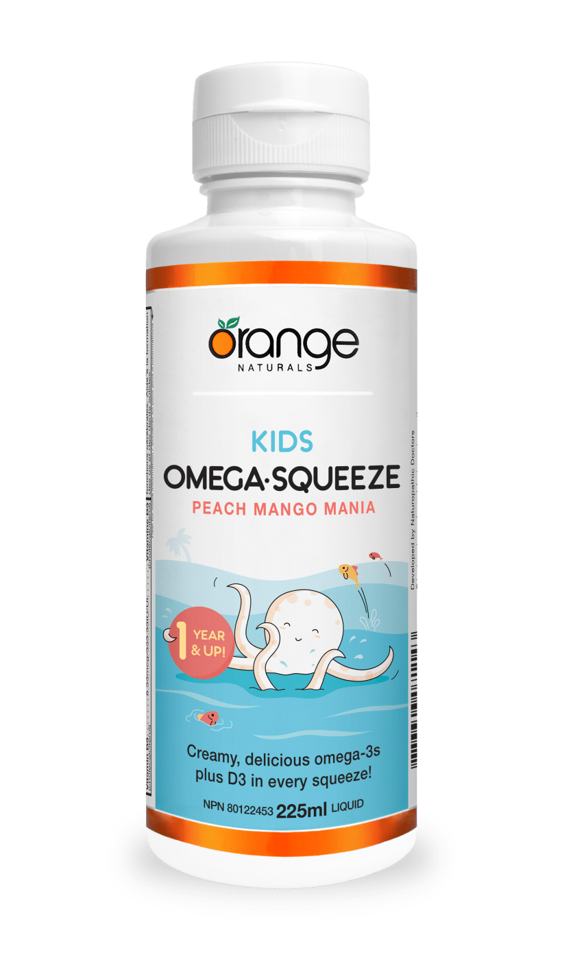Orange Naturals Kids Omega Squeeze - Peach Mango Mania
