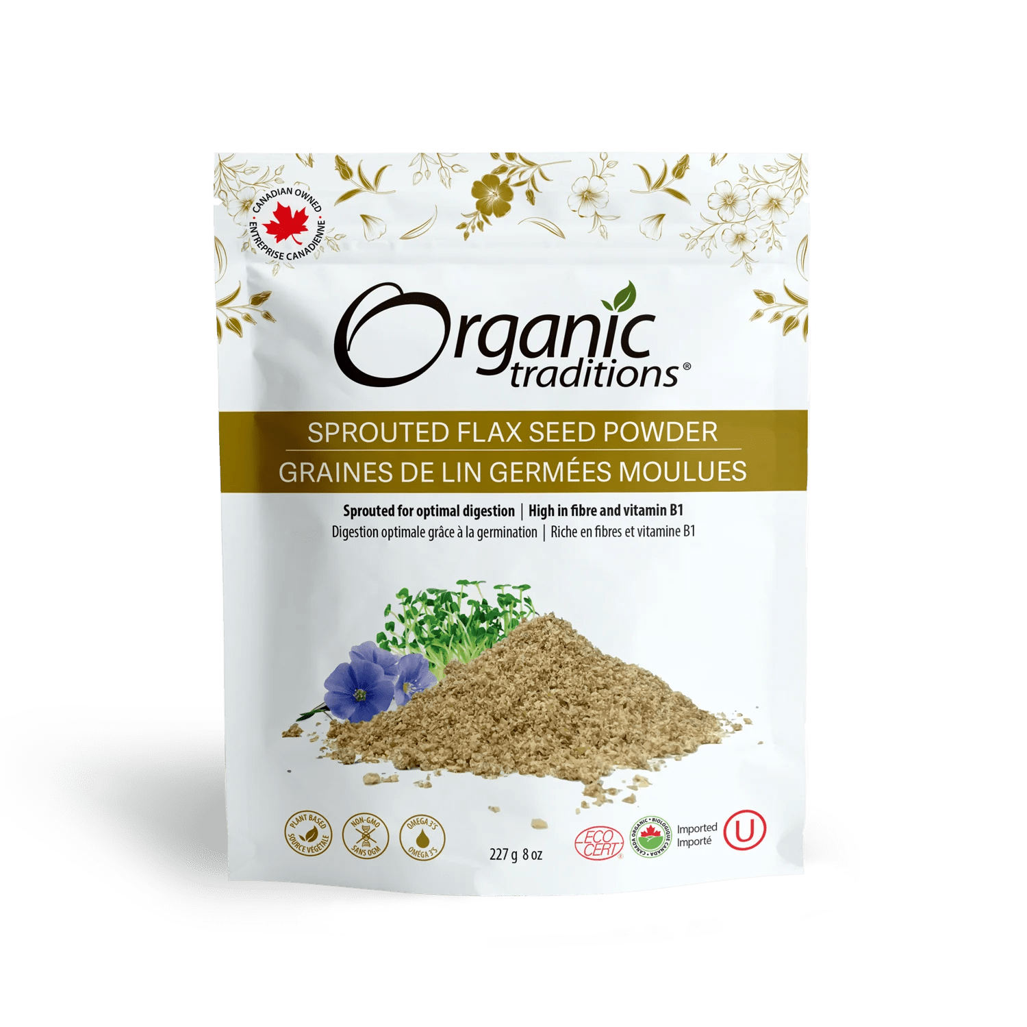 Organic Traditions Organic Sprouted Flax Powder